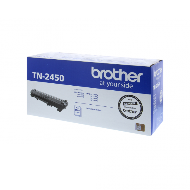 Brother Genuine TN-2450 BLACK High Yield Toner Cartridge for 2375/2395 ...