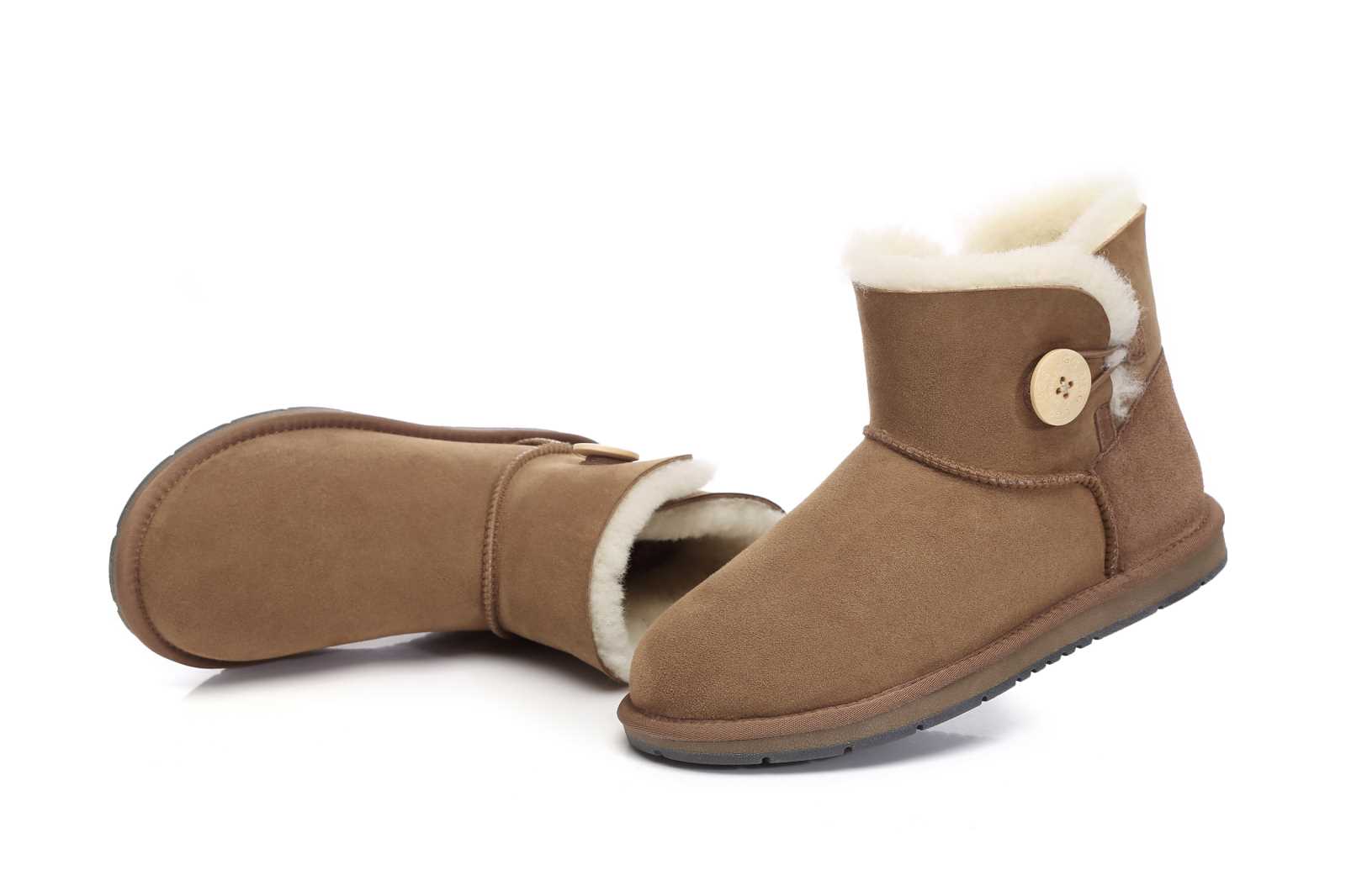 UGG AUSTRALIAN SHEPHERD™ Women Mini Button Ankle Boots Premium ...