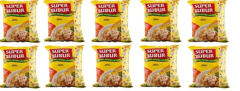 10x Super Bubur Instant Chicken Porridge Congee - Instan Rasa Ayam 45g ...
