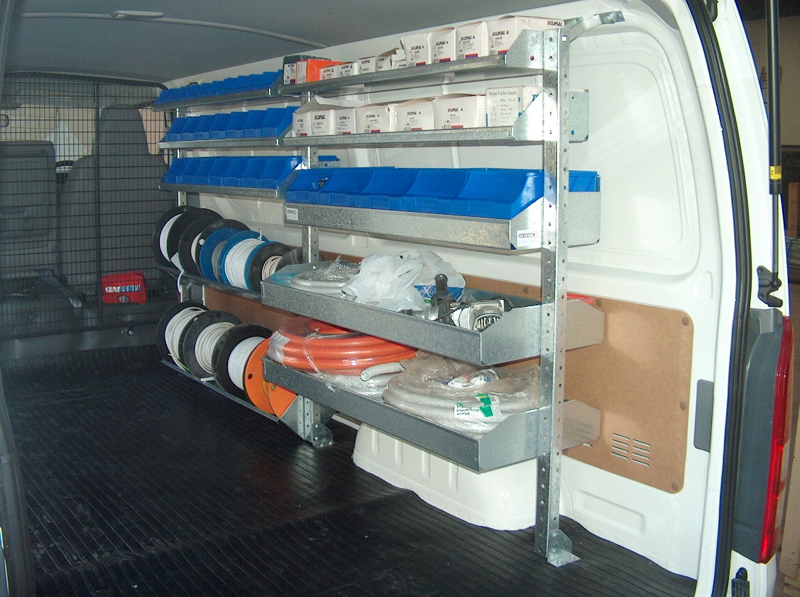 Electricians Shelving Kit Mercedes Vito 2 bays x 1030mm - Roof Rack World