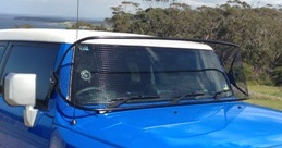 Stone Guard Toyota FJ Cruiser Black 450mm Windscreen Protector - Roof ...