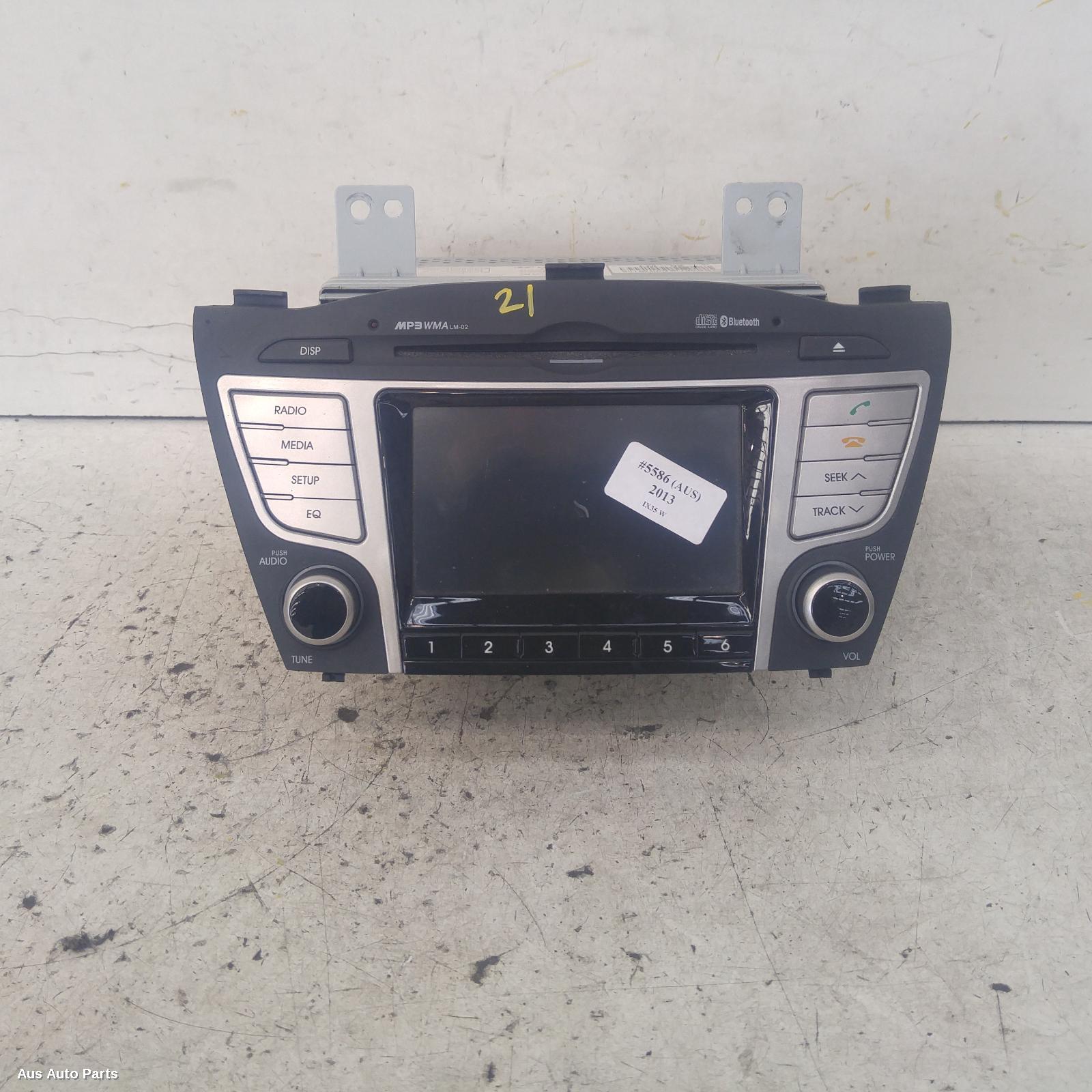#115859, Used stereo/head unit for 2013 ix35| bluetooth big colour ...