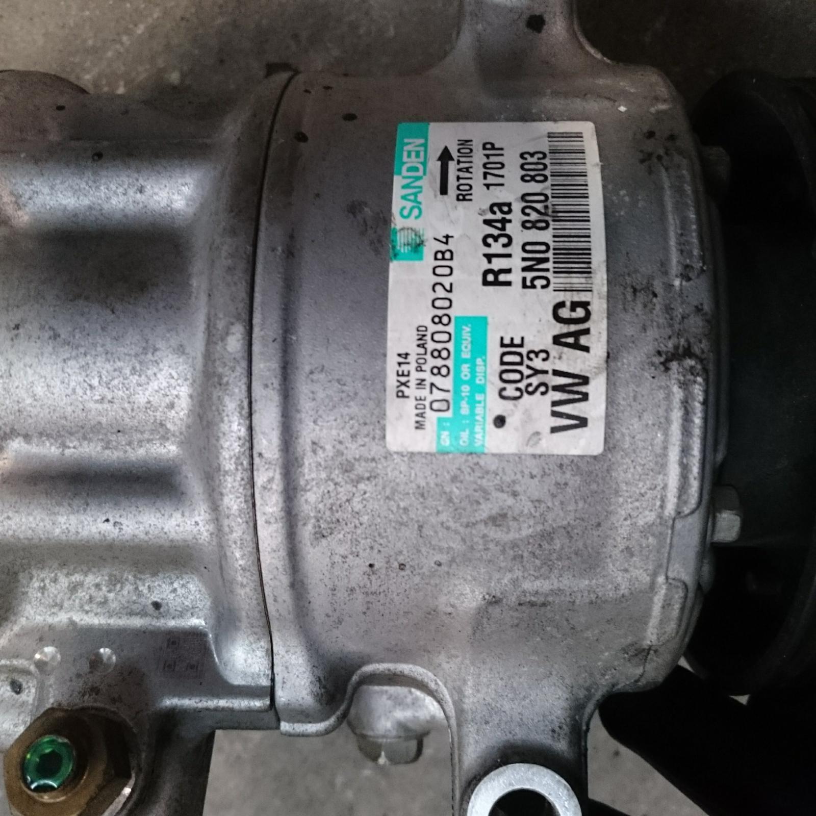 #140940, Used aircon compressor for 2010 polo| 6r, 1.6, diesel, turbo ...
