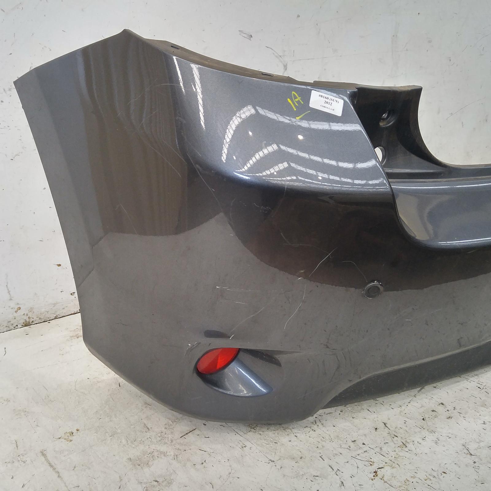 #176102, Used bumper rear for 2012 Corolla| zre152r, hatch, w/ park ...