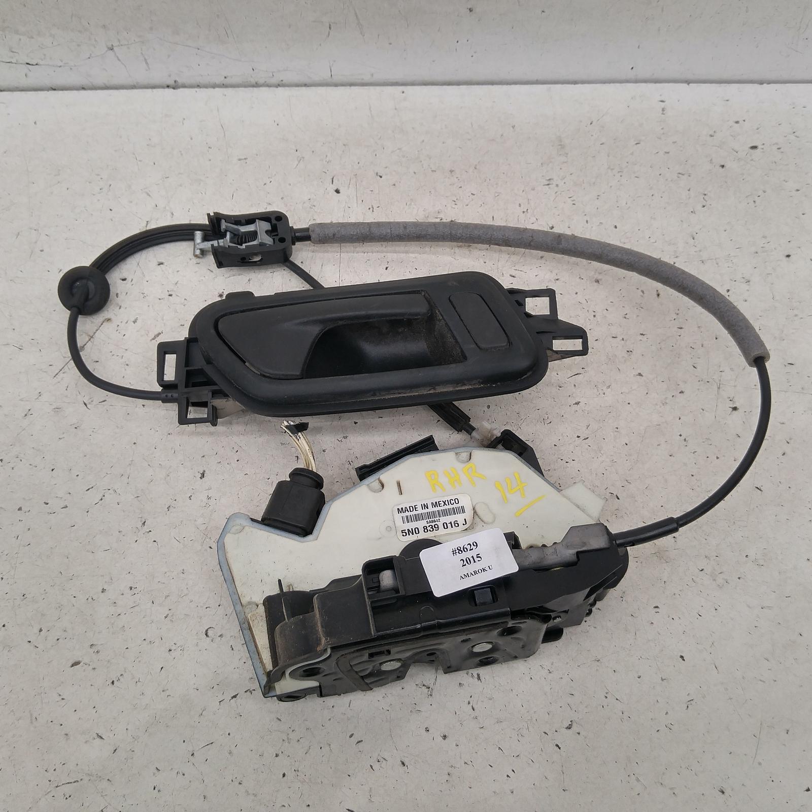 #191632, Used door/boot/gate lock for 2015 Amarok| right rear door lock ...