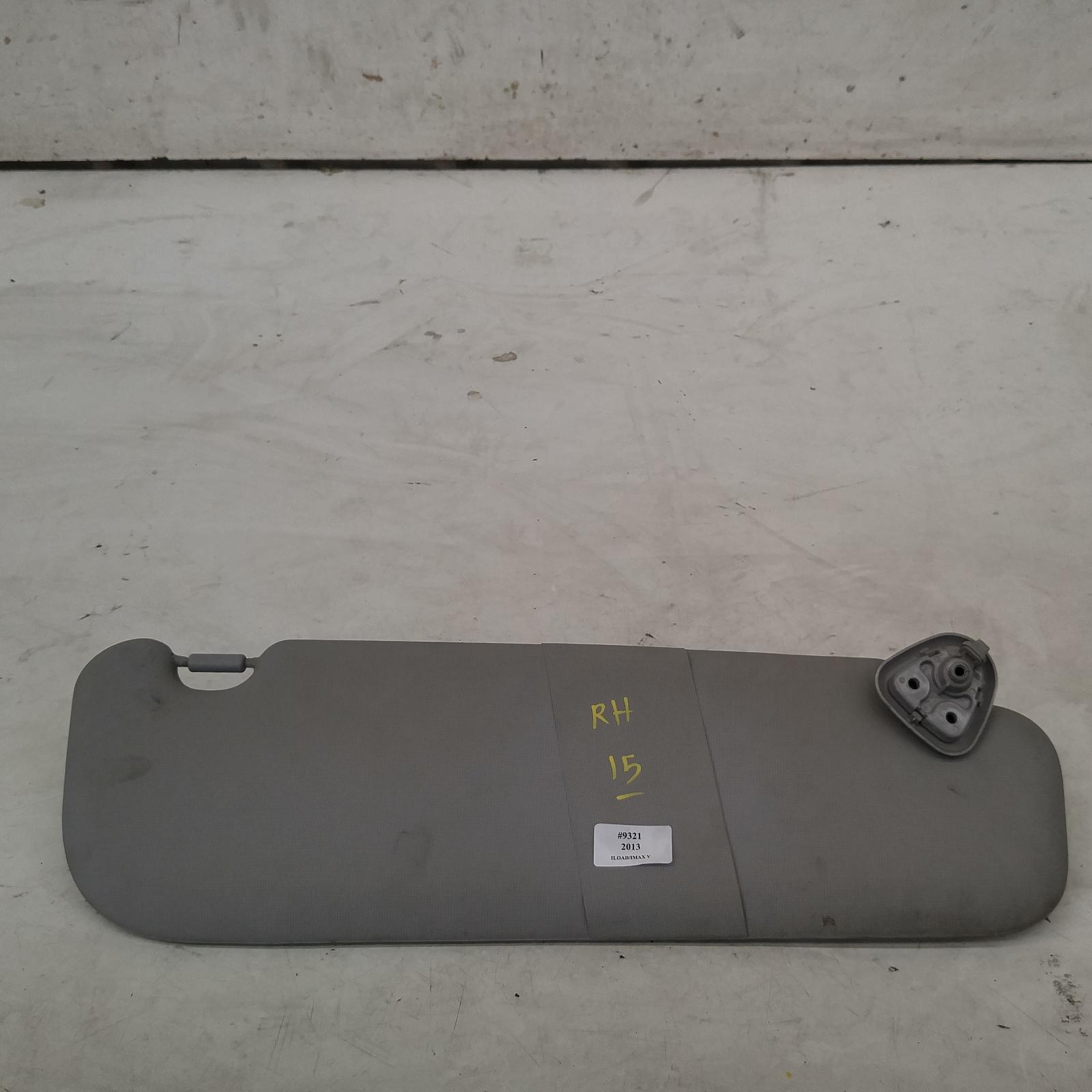 #207951, Used sunvisor for 2013 iload/imax| tq, rh side, non mirror ...
