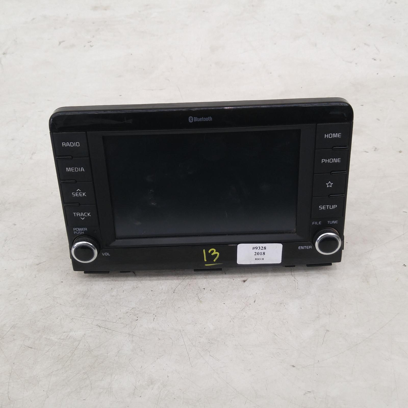 #217375, Used stereo/head unit for 2018 Rio| 7in touch screen, non sat ...