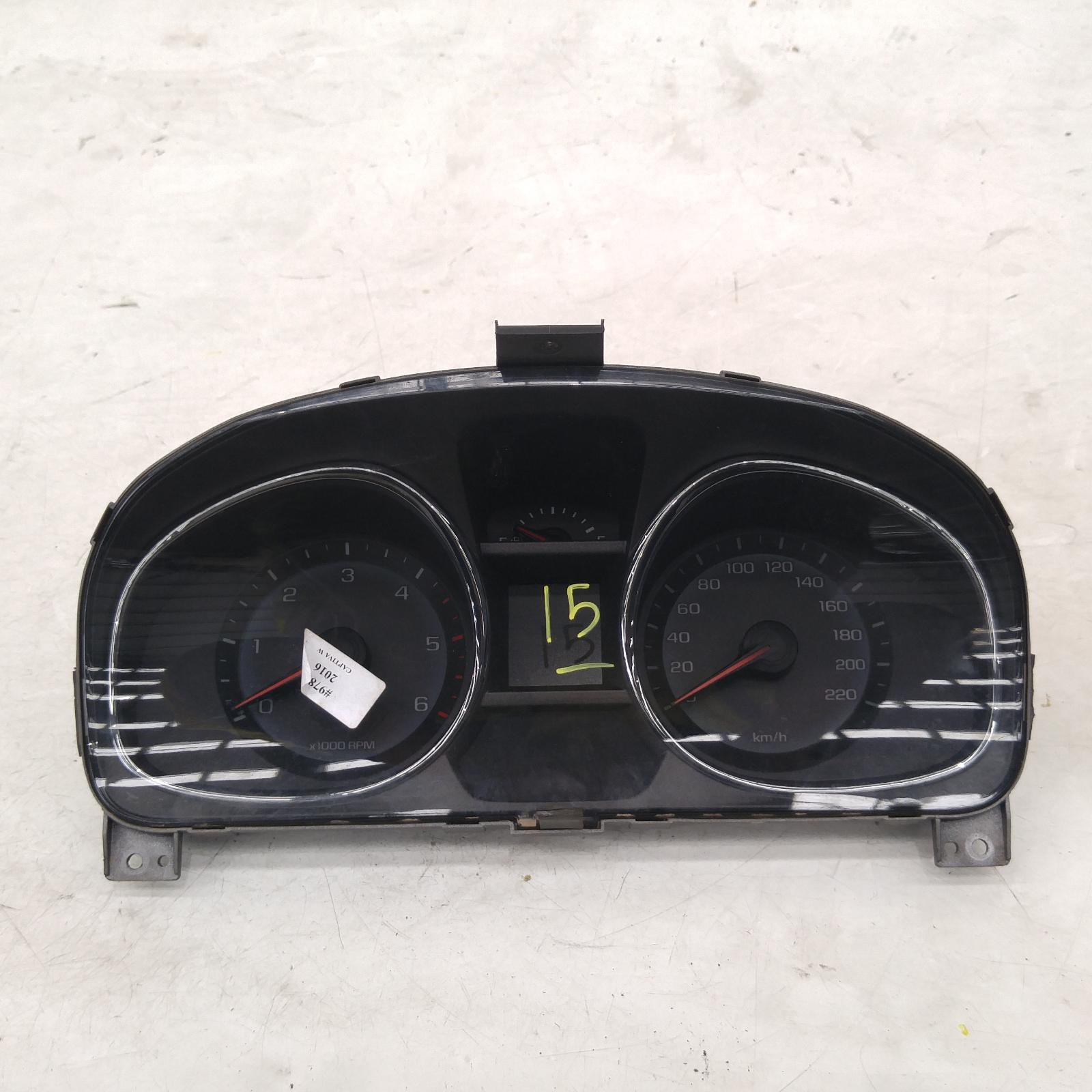 #218683, Used instrument cluster for 2016 captiva| instrument cluster ...
