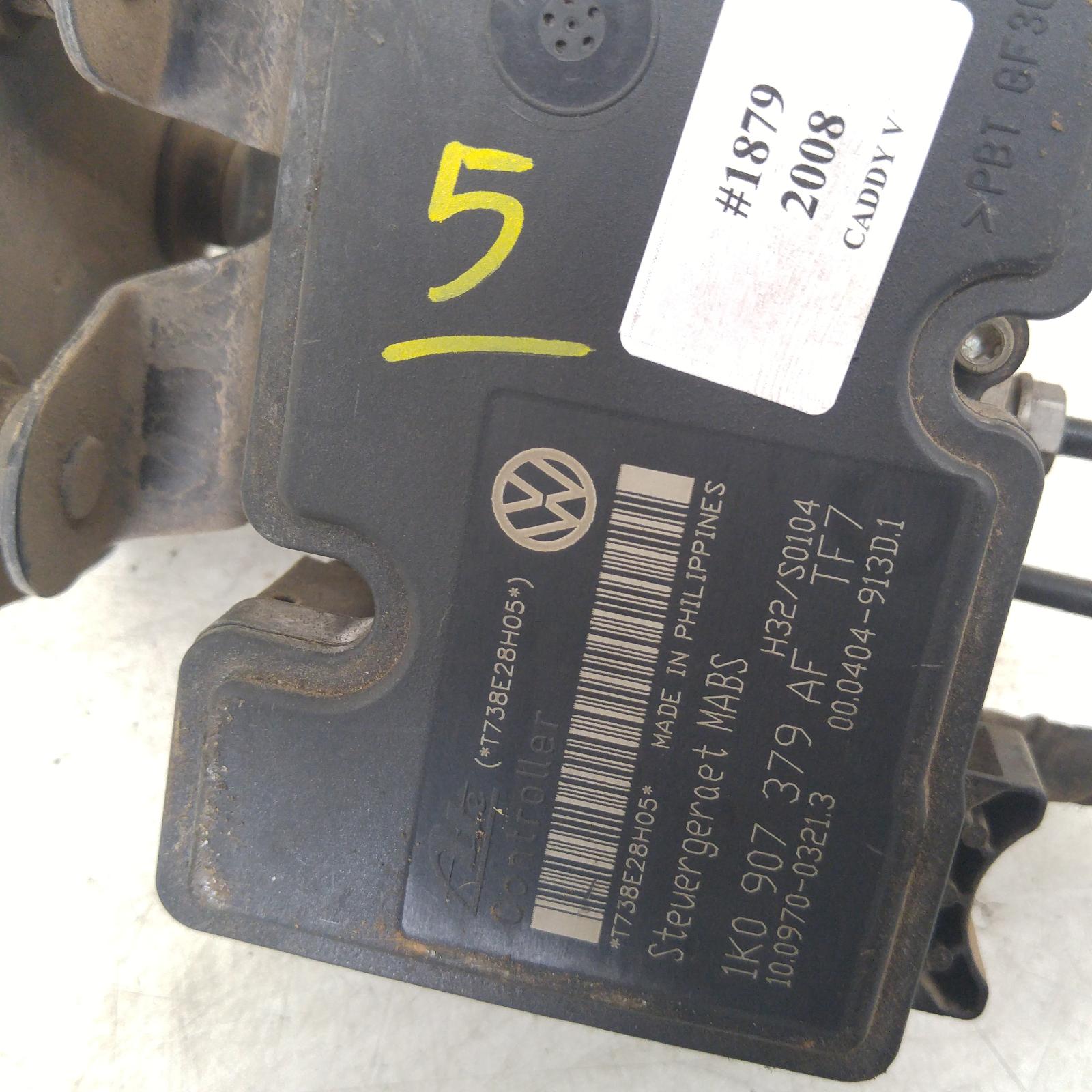 #227986, Used abs pump/modulator for 2008 Caddy| 2k, on motor p/n ...