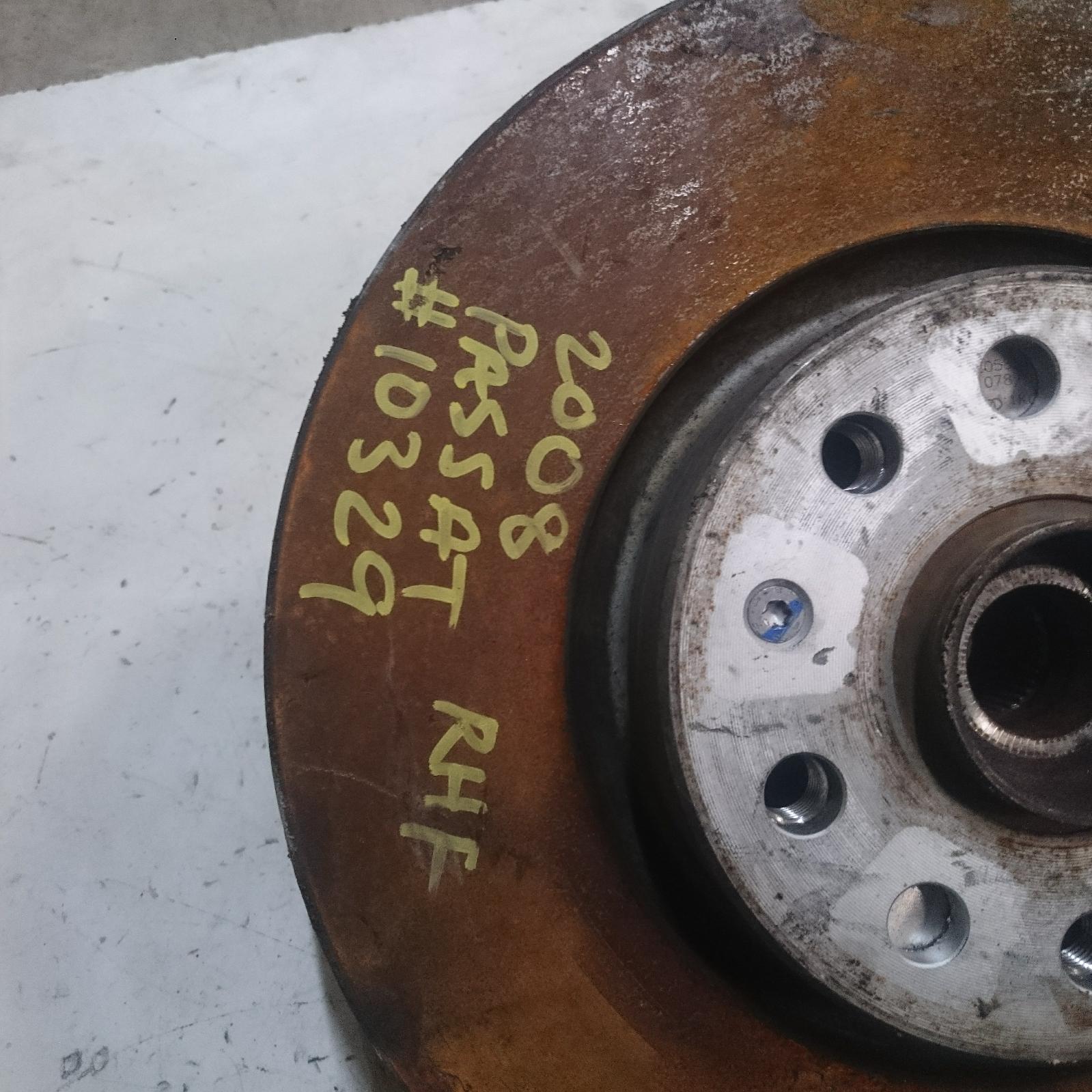 #237121, Used hub assembly front right for 2008 passat| 3c/3cc, mk6, b6 ...