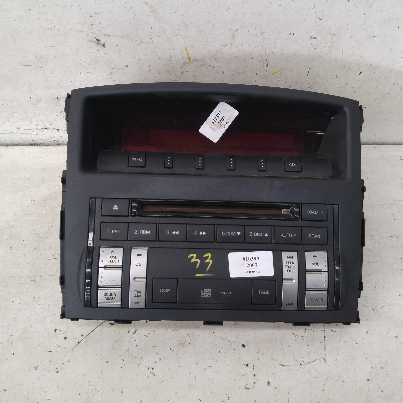 #240051, Used stereo/head unit for 2007 pajero| dash radio control ...