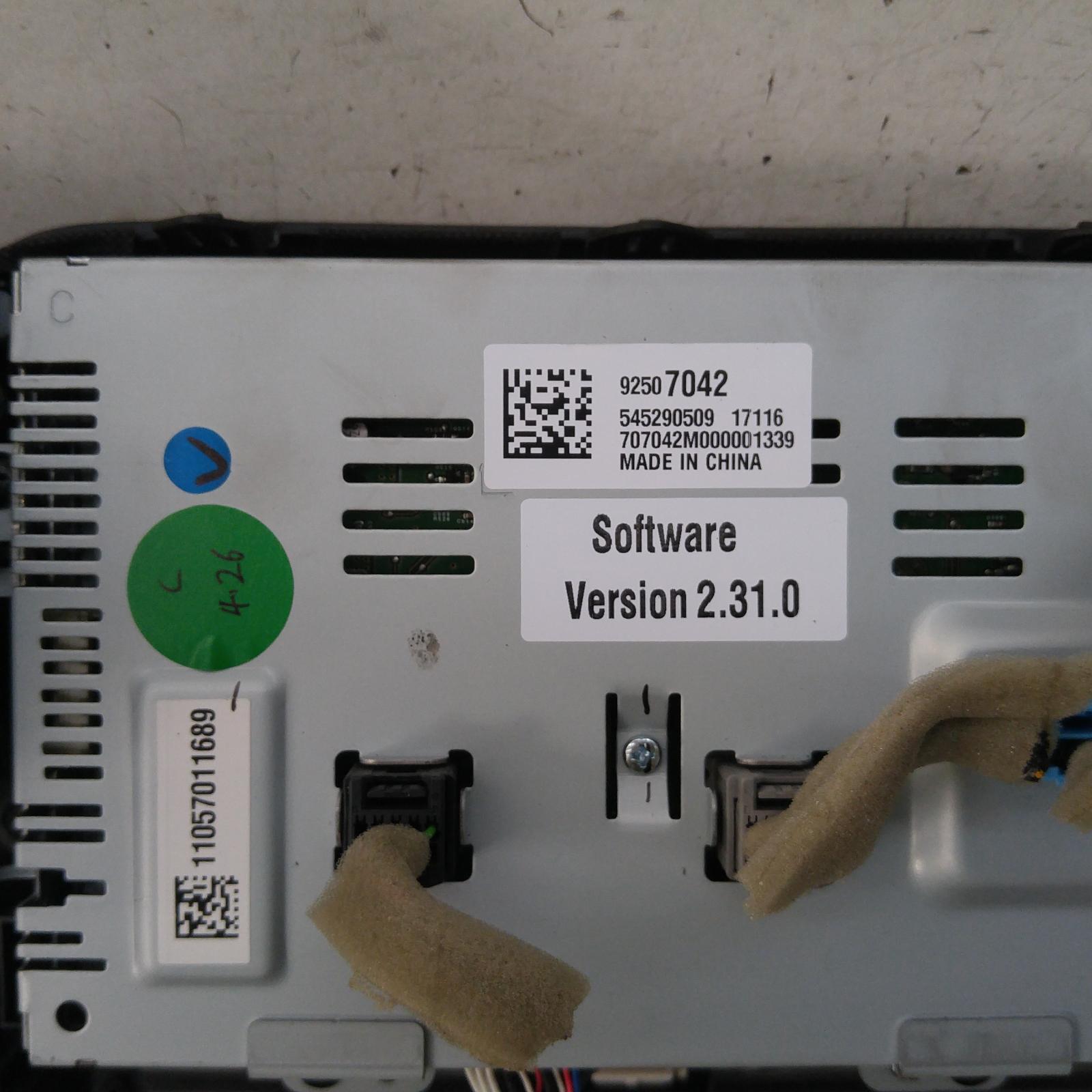 #252782, Used stereo/head unit for 2017 commodore| display screen, 8in ...