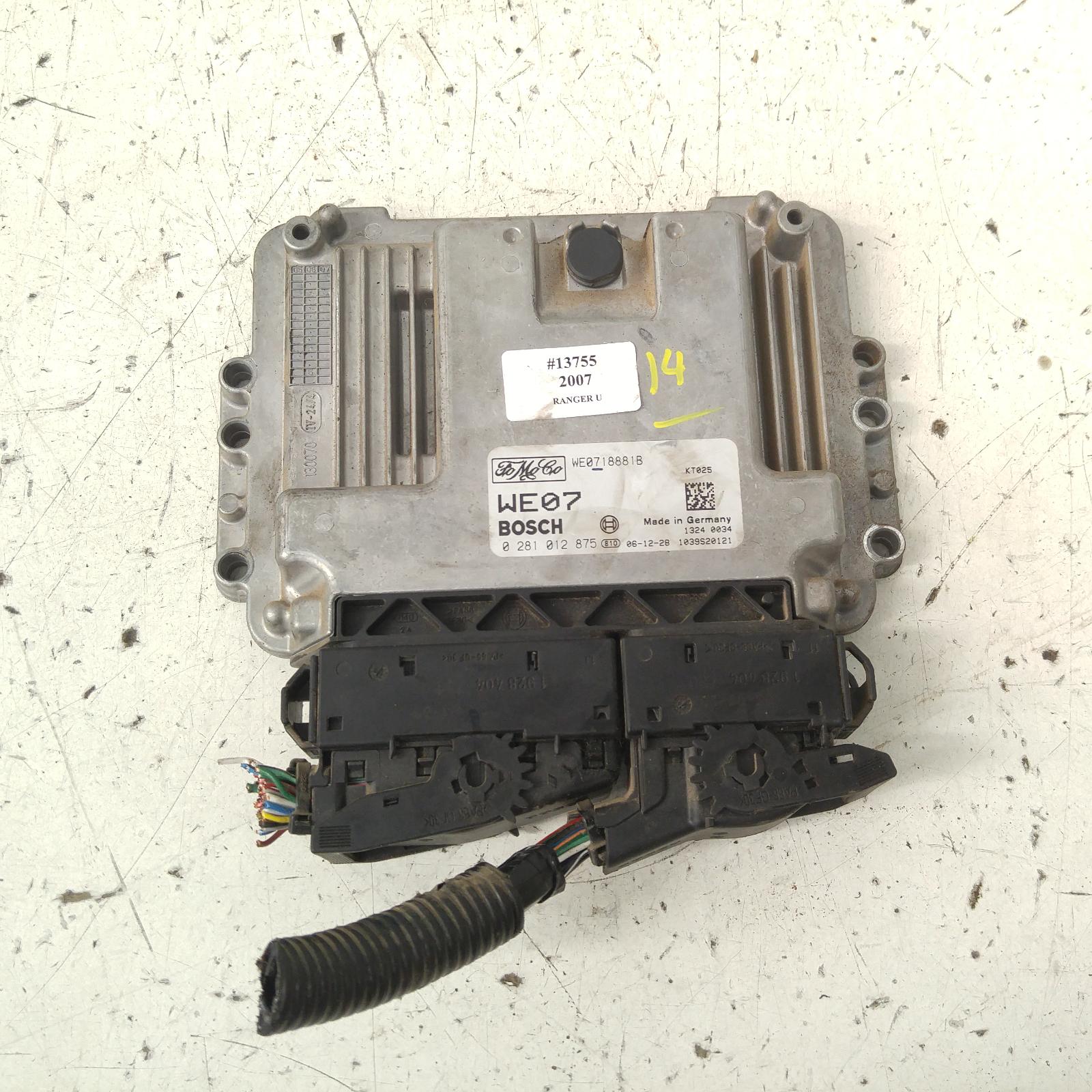#320004, Used ecu for 2007 ranger| engine ecu, 3.0, weat, diesel ...