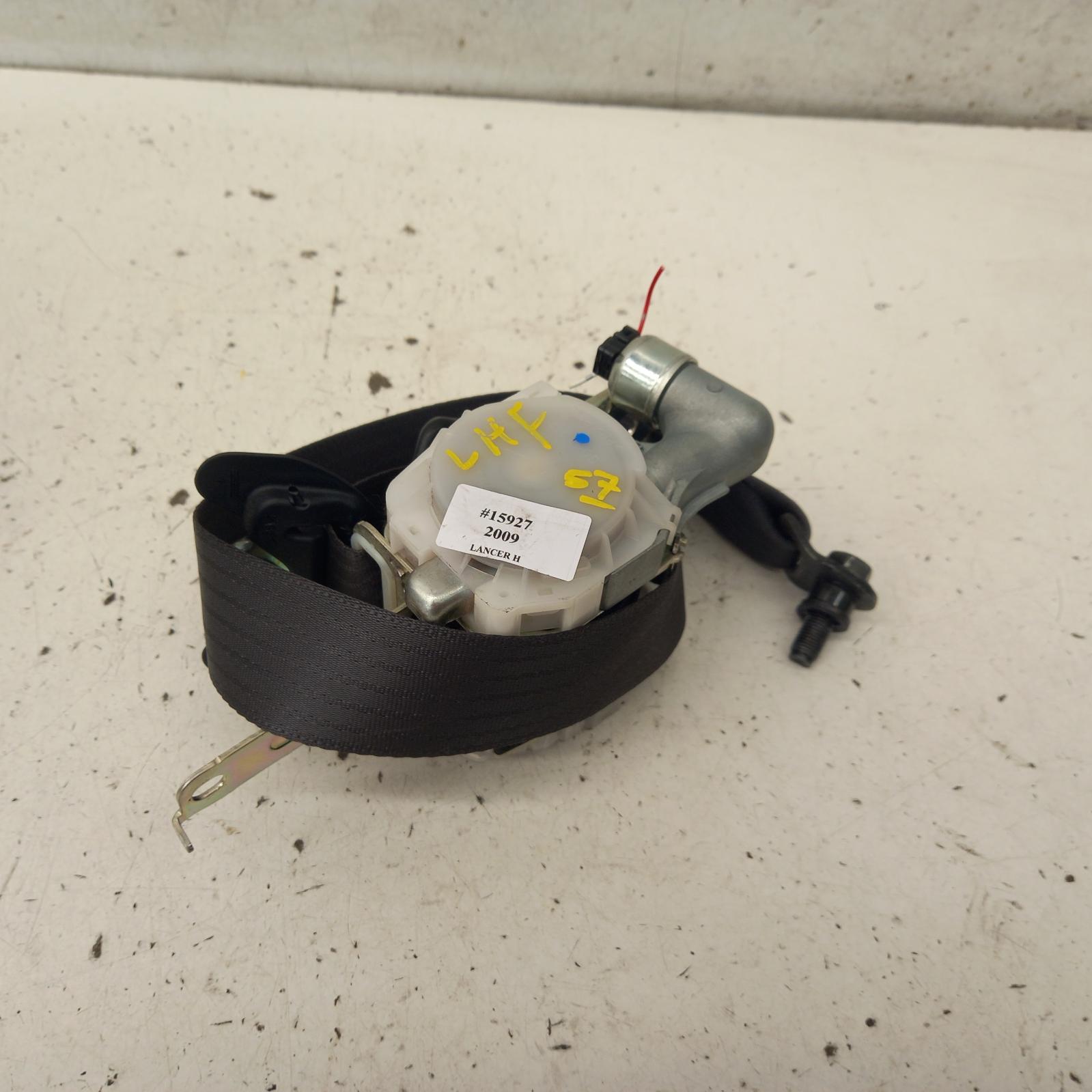 #392510, Used seat belt stalk for 2009 lancer| lh front, seat belt only ...