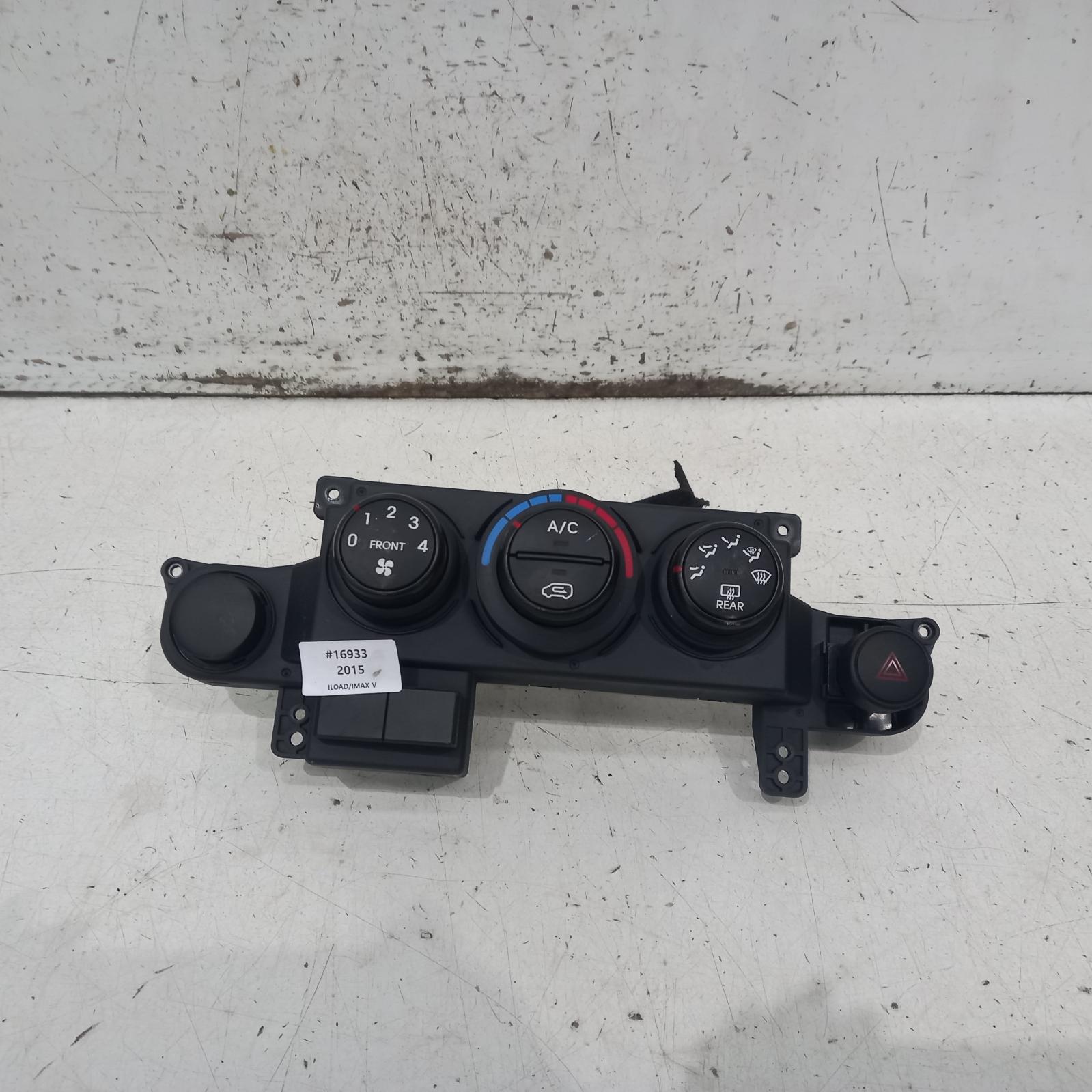 #428429, Used heater/aircon controls for 2015 iload/imax| tq, iload, 11 ...