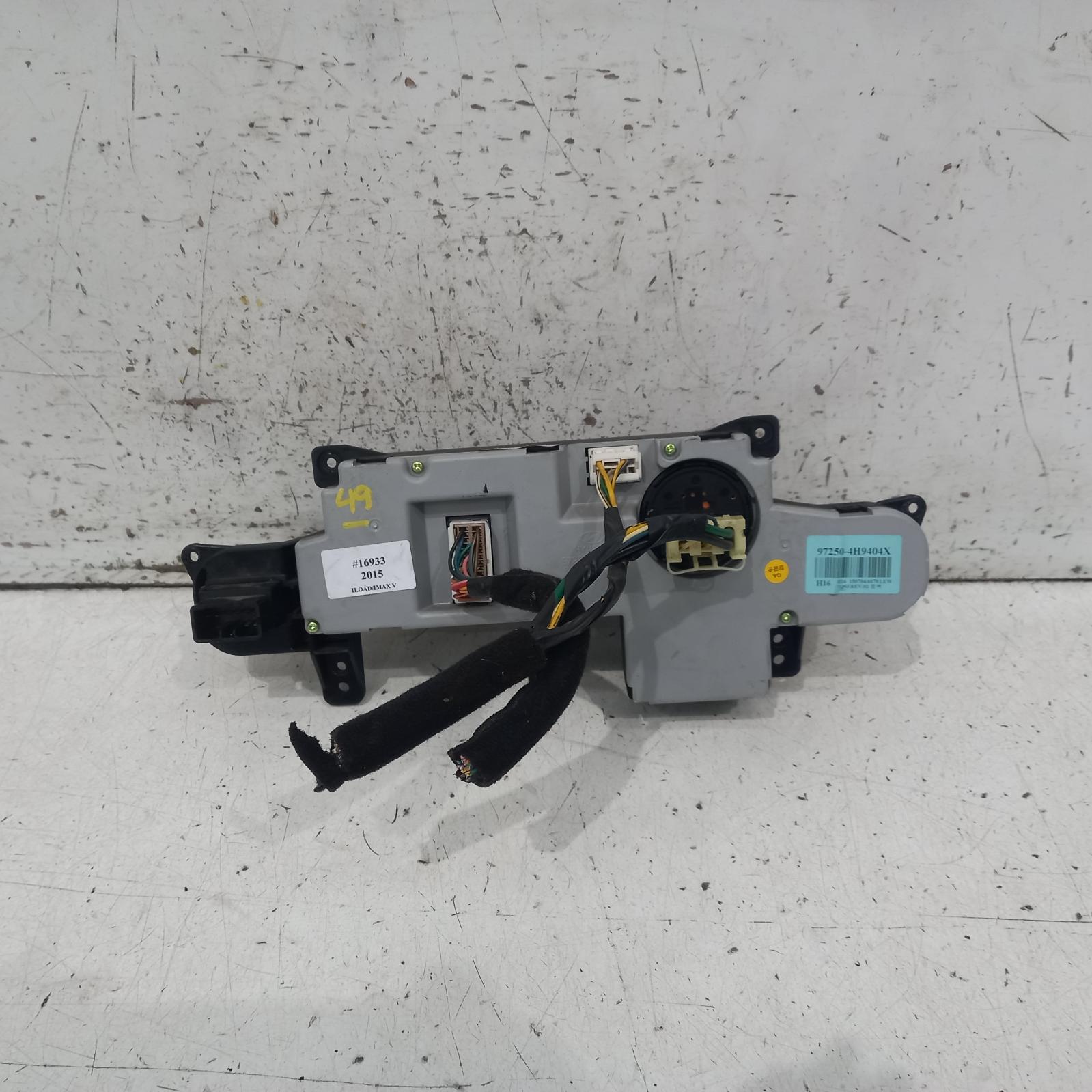 #428429, Used heater/aircon controls for 2015 iload/imax| tq, iload, 11 ...
