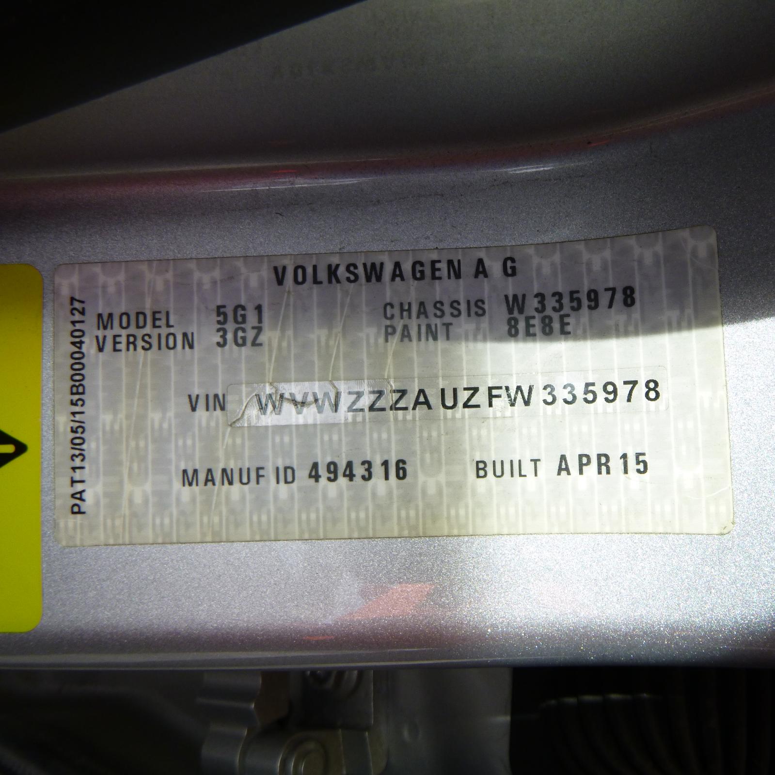 Stock 17101 Volkswagen golf | gen 7, 5dr hatch, 03/13-08/20