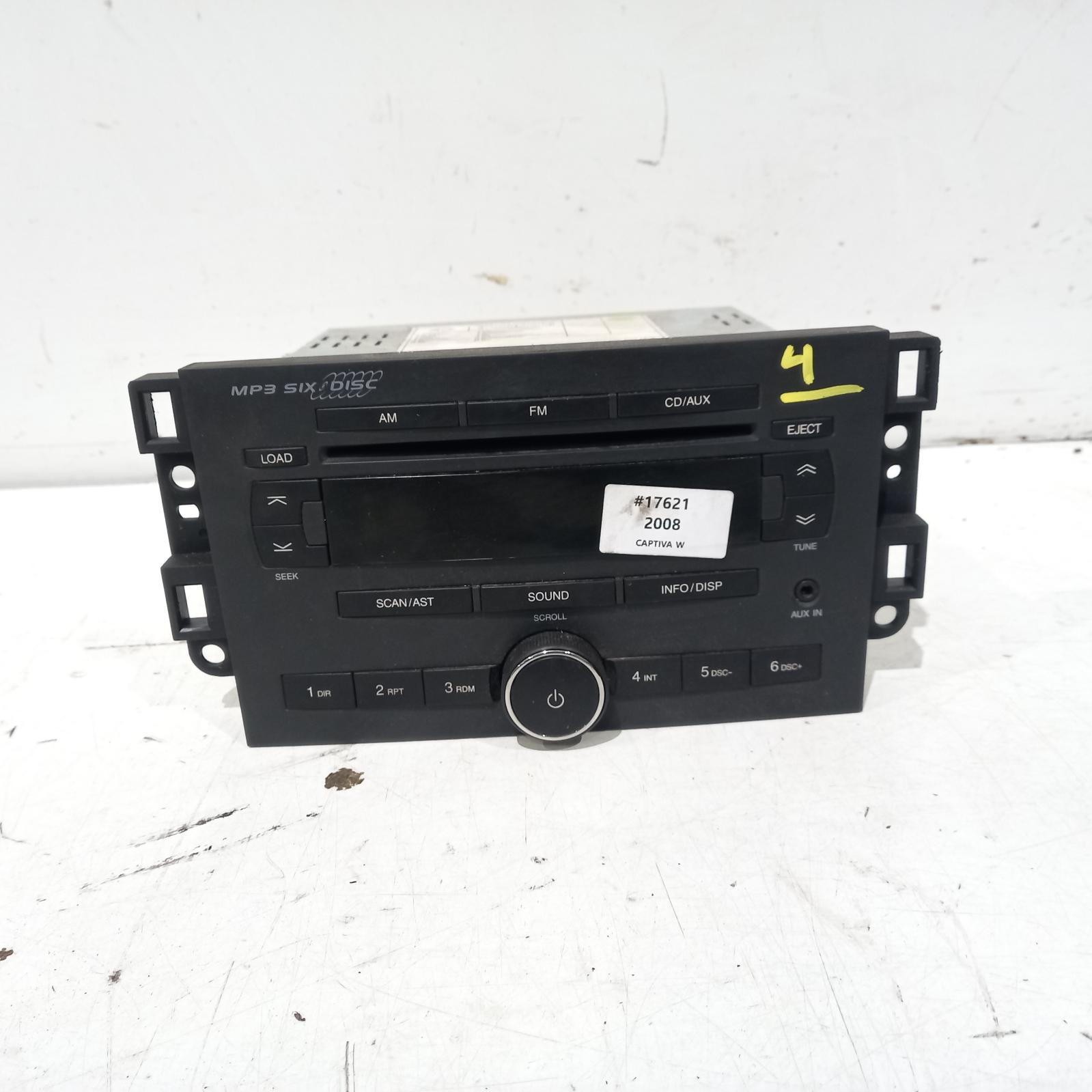 #461350, Used stereo/head unit for 2008 captiva| dash radio control ...