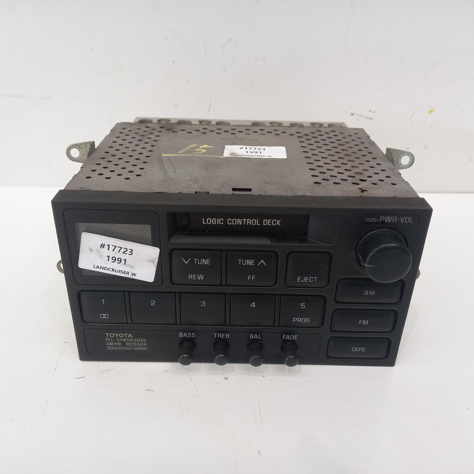 #465918, Used stereo/head unit for 1991 landcruiser| 80 series, radio ...