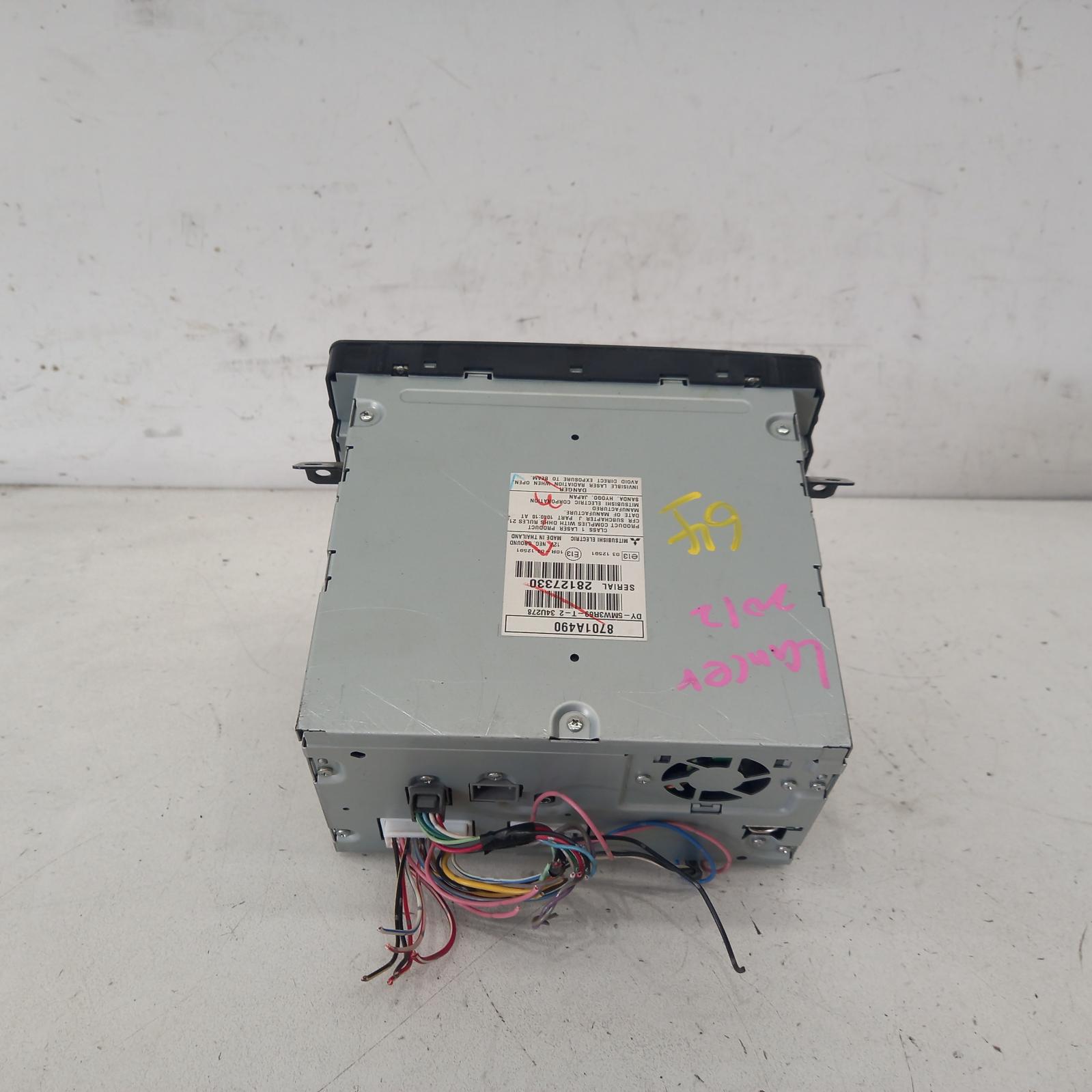 #483331, Used stereo/head unit for 2012 lancer| bluetooth, cj-cf, 07/07 ...