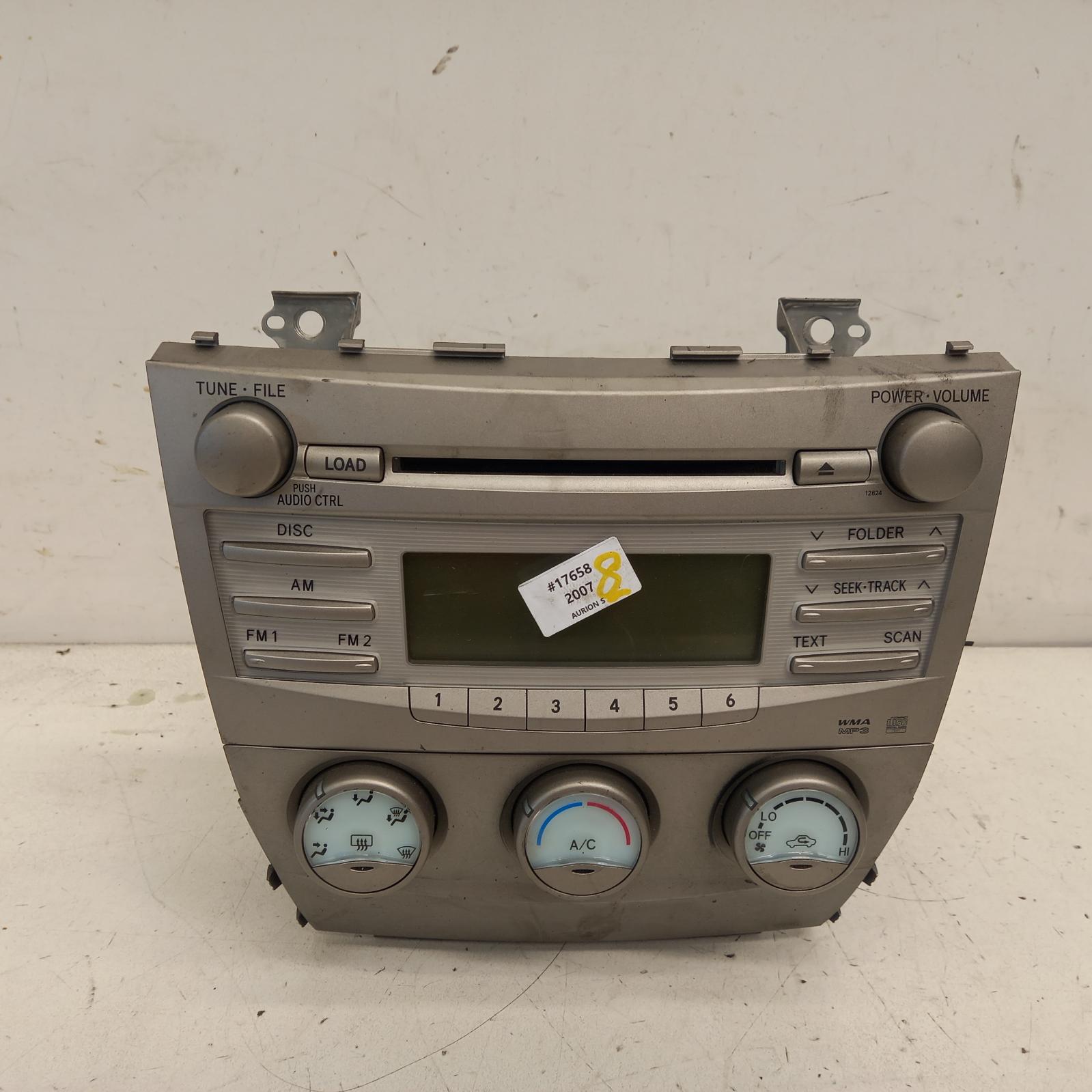 #489813, Used stereo/head unit for 2007 Aurion| cd player, gsv40r, 10/ ...