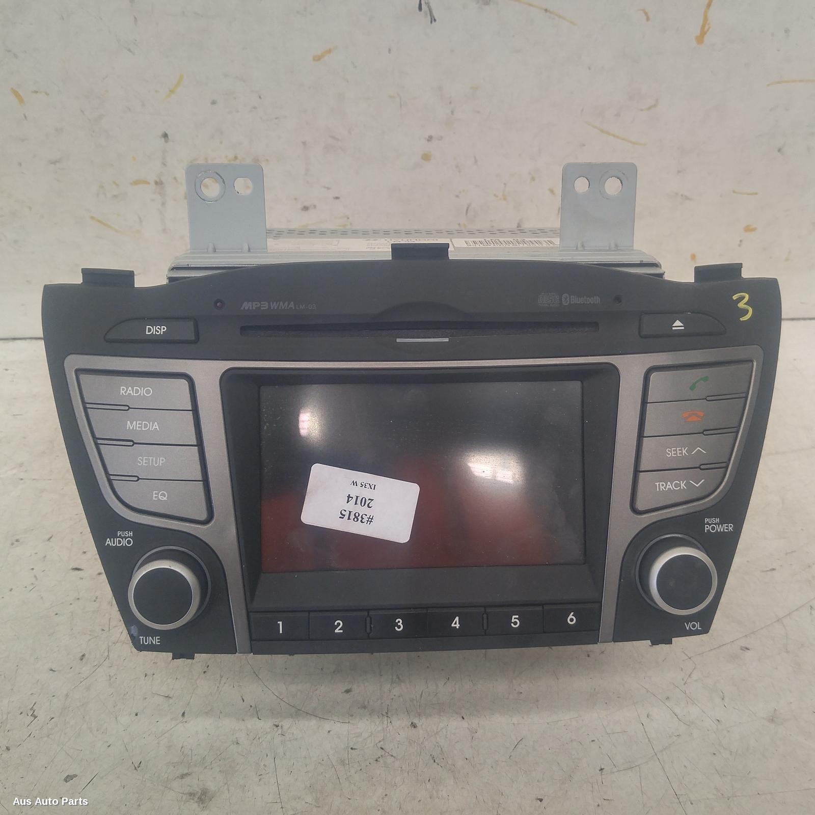 #84646, Used stereo/head unit for 2014 ix35| bluetooth big colour ...