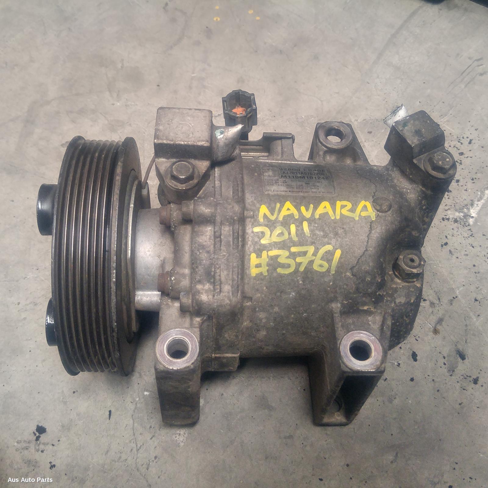 #88795, Used aircon compressor for 2011 navara| d40, 2.5, yd25, diesel, p/n 92600eb40e, 12/05-08/15