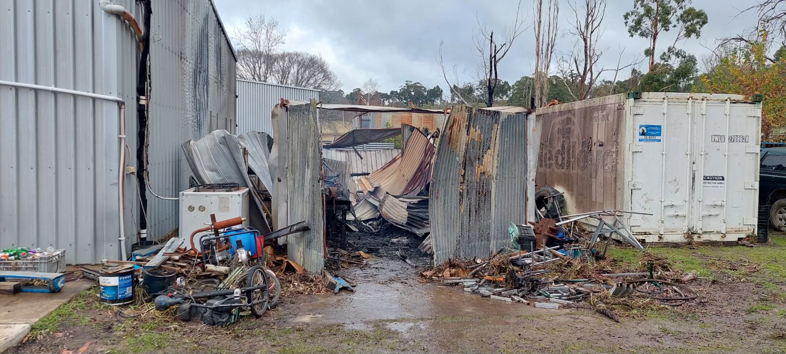$100,000 shed fire at Lobethal - 23 June 2023 - CFS