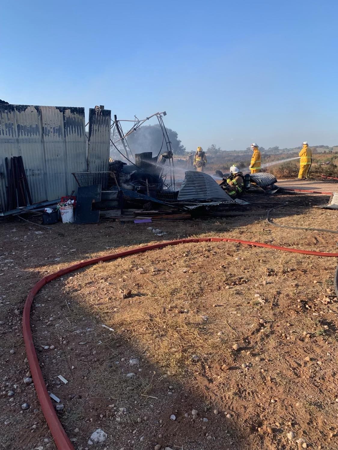 $40,000 Shed Fire at Swan Reach - 24 January 2023 - CFS