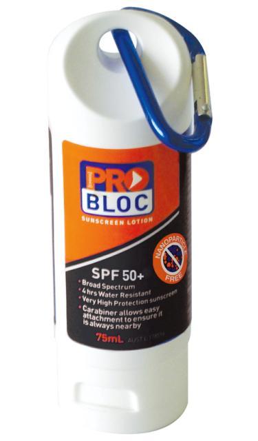 ProBloc 75ml with Clip SPF50 - Sunscreen - Safety Zone Australia