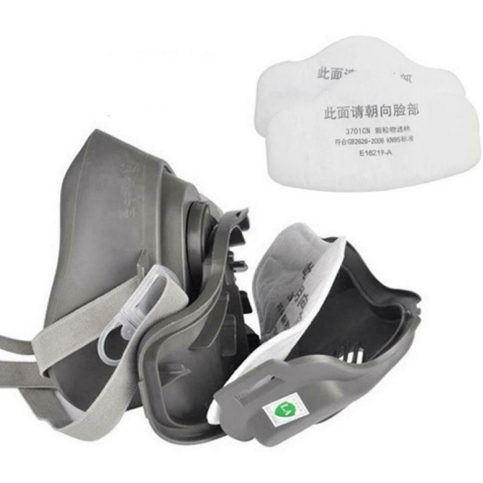 3M 3200 Half Mask 2X 3701 Filters Kits Face Cover Face Mask Dust PM2.5 ...