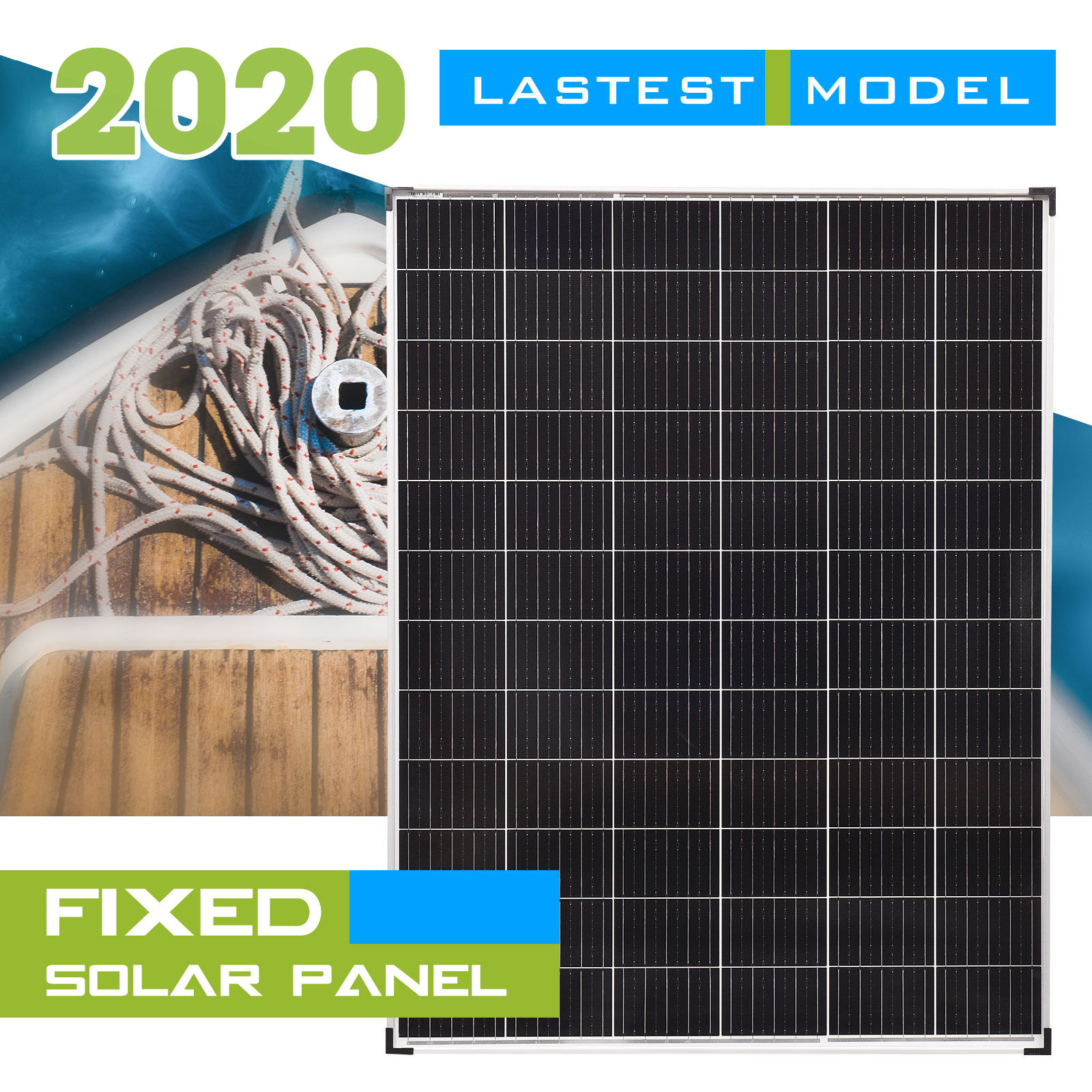 350W Solar Panel 12V 350 Watt Mono Caravan Camping Power Charging ...