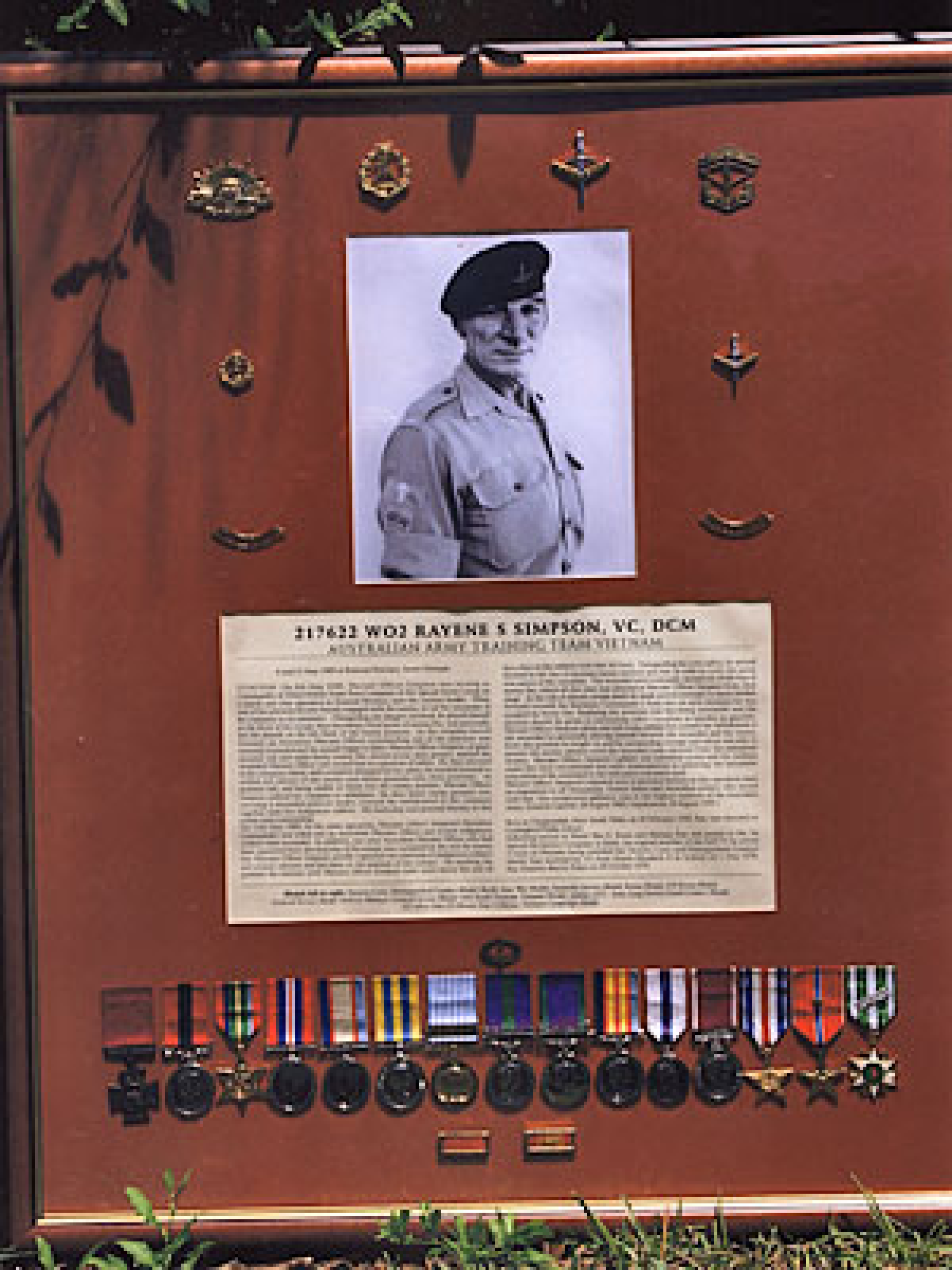 Warrant Officer Rayene E. Simpson VC Memorial | NSW War Memorials Register