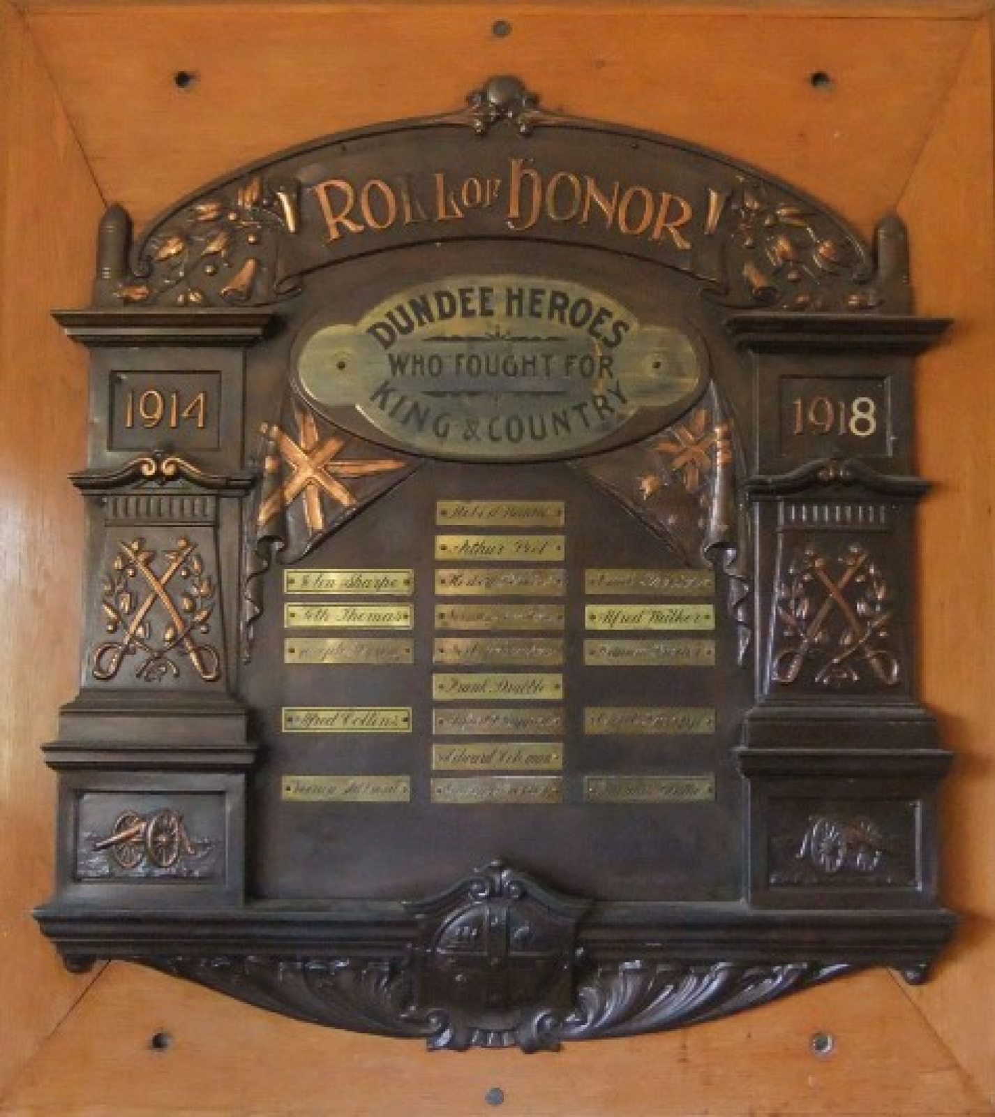 Dundee First World War Roll of Honor | NSW War Memorials Register