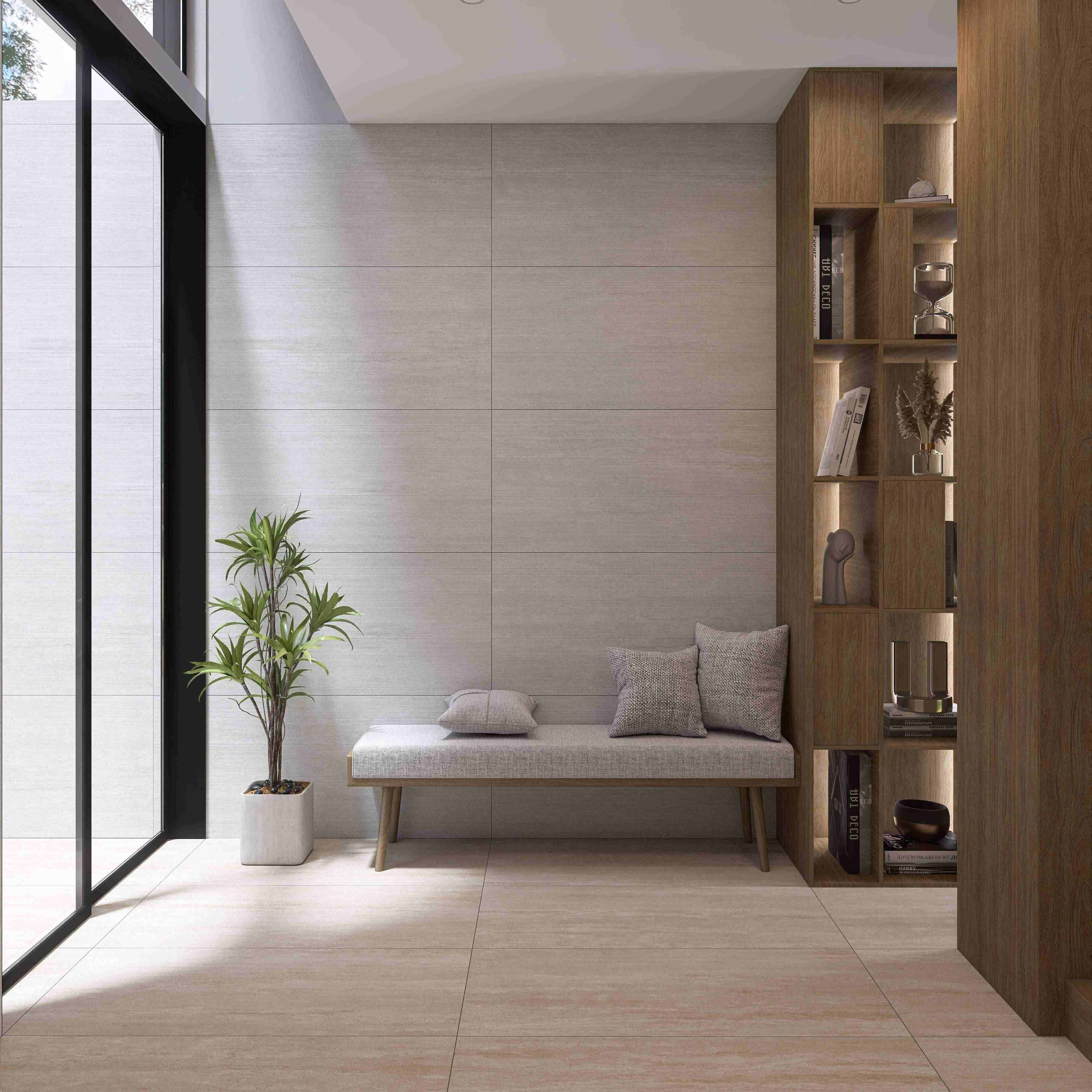 Entiva Travertine Vein Cut Grey Chisel | Volaré Concepts