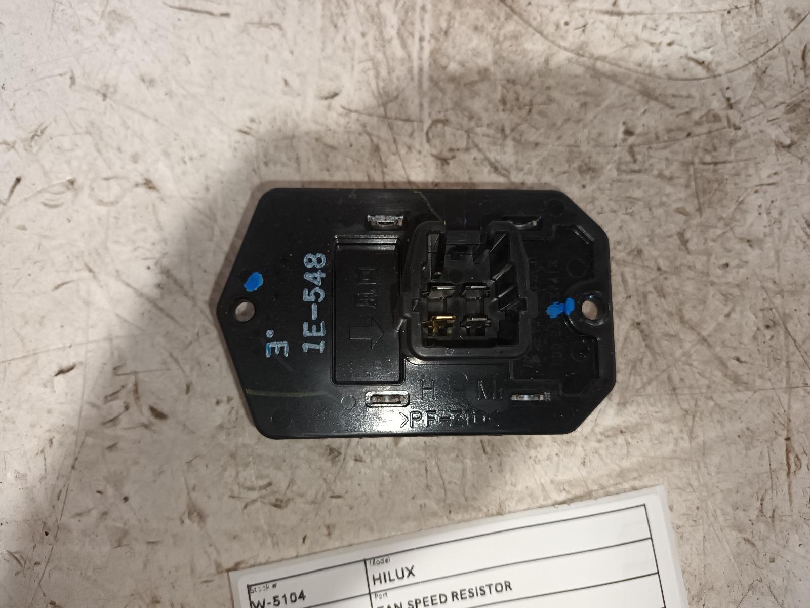 Fan Speed Resistor Hilux Toyota 2021