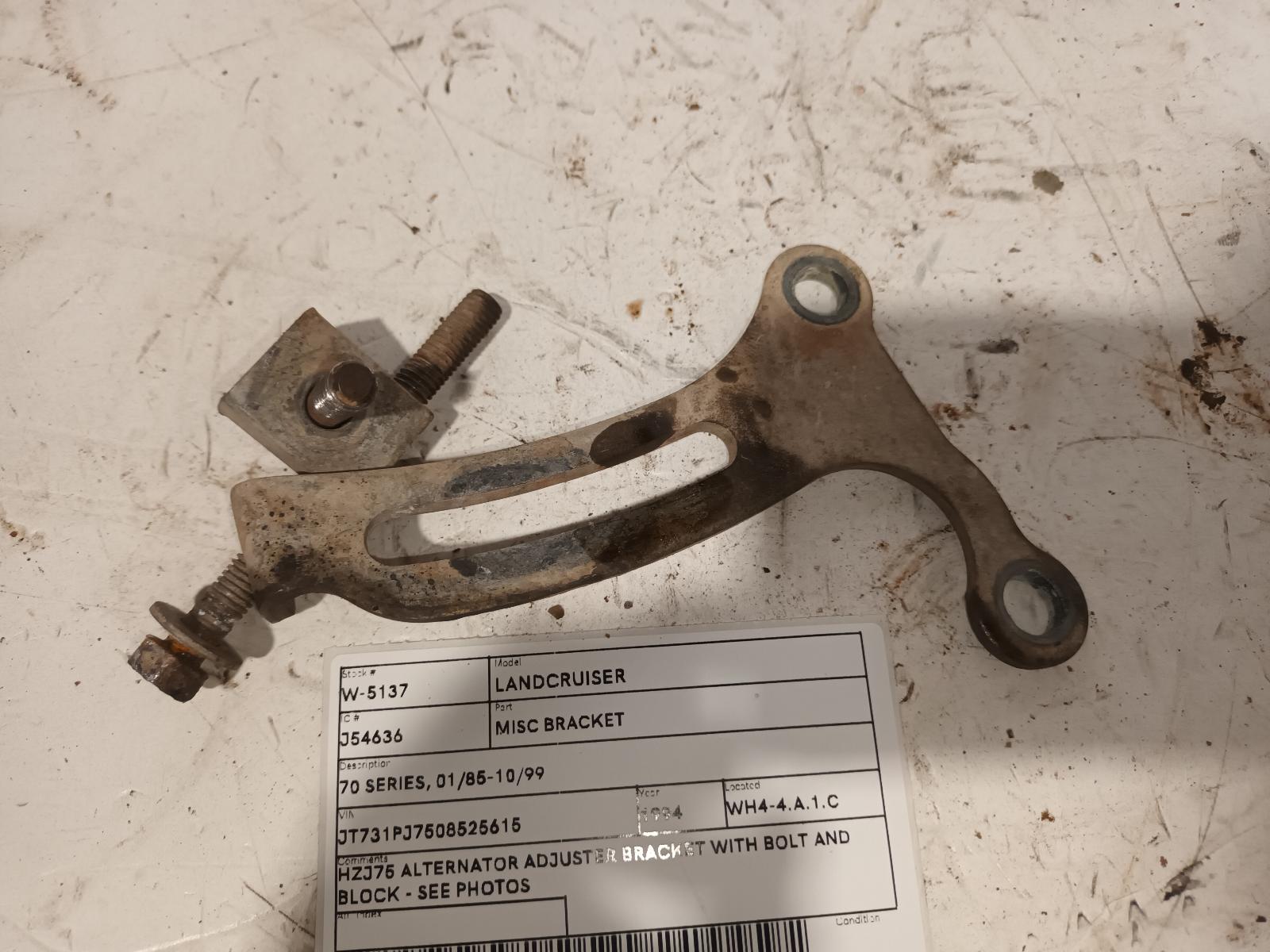 Misc Bracket Landcruiser Toyota 1994
