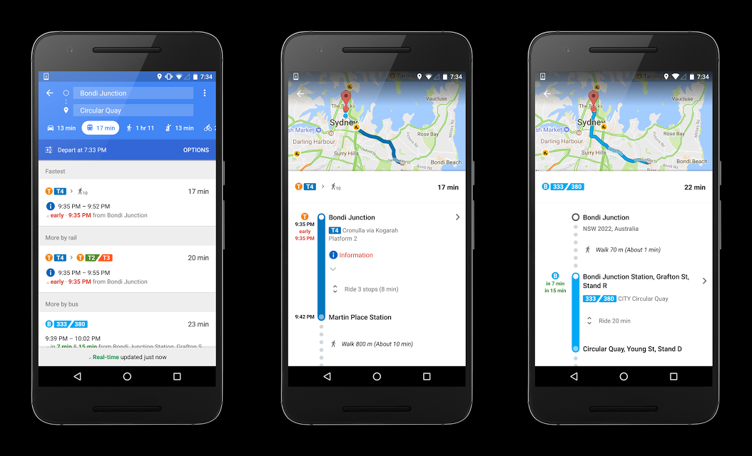 Google Maps goes real-time for public transport data in NSW - techAU