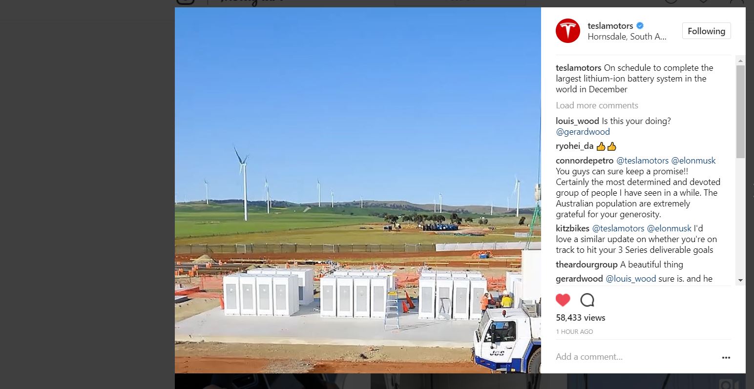 South Australia's Big Battery from Tesla is already half built - techAU