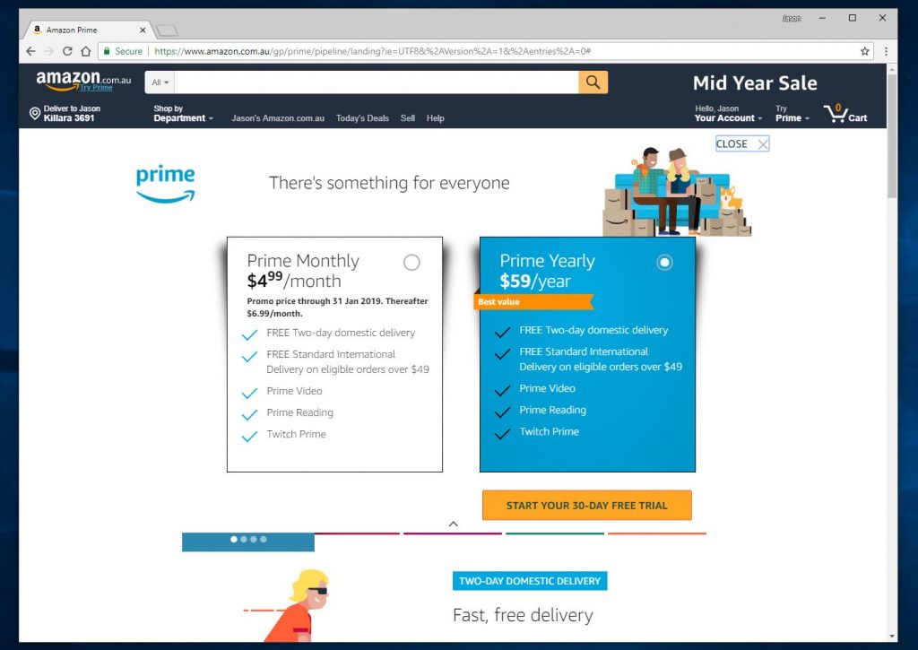 Amazon Prime in Australia costs just A$59 per year - techAU