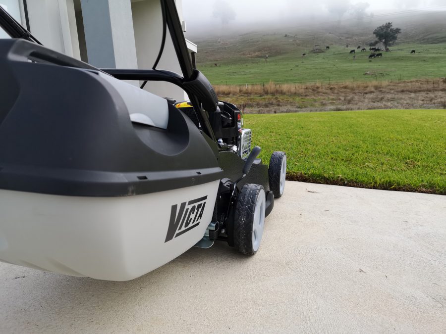 Review: Victa Ultimate mower with battery-powered push-button start ...