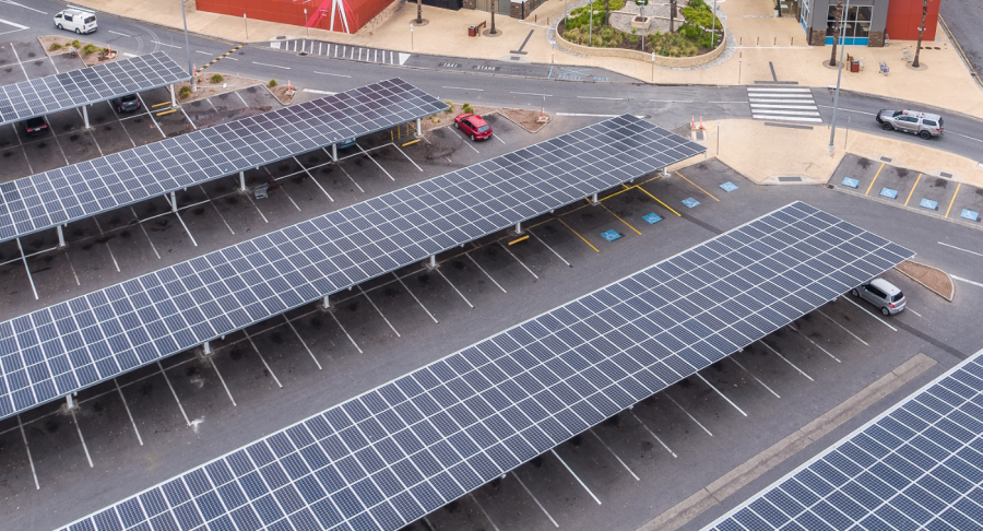 Solar car parks are great, Solar car parks with EV charging is the ...