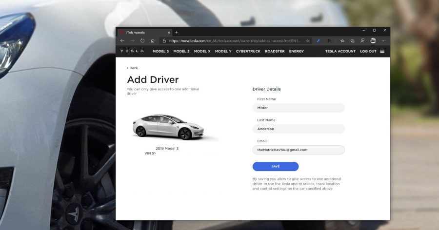 Tesla adds 'Add Driver' feature to the website, showing the flexibility ...