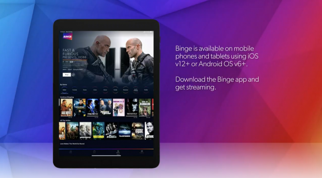 BINGE is Australia's latest streaming service, starts Monday 25th - techAU