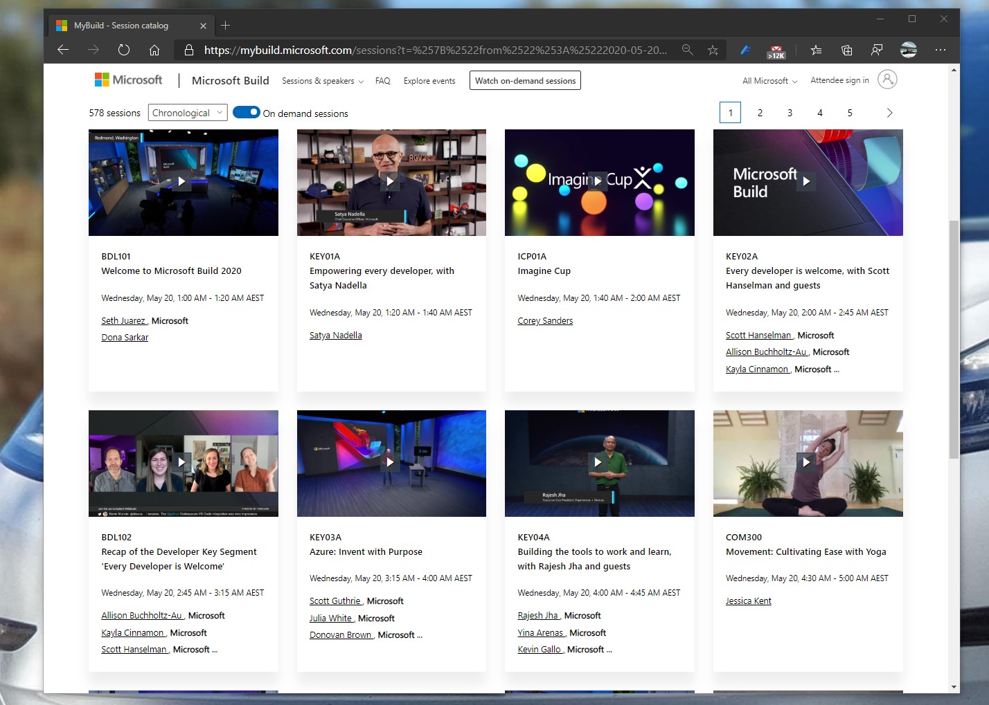 580+ Microsoft Build 2020 sessions are now available on-demand - techAU