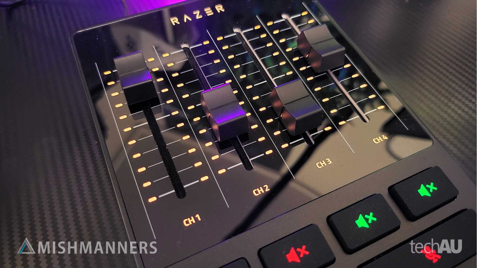 Razer Chroma Audio Mixer, RGB mixing tech. Review - techAU