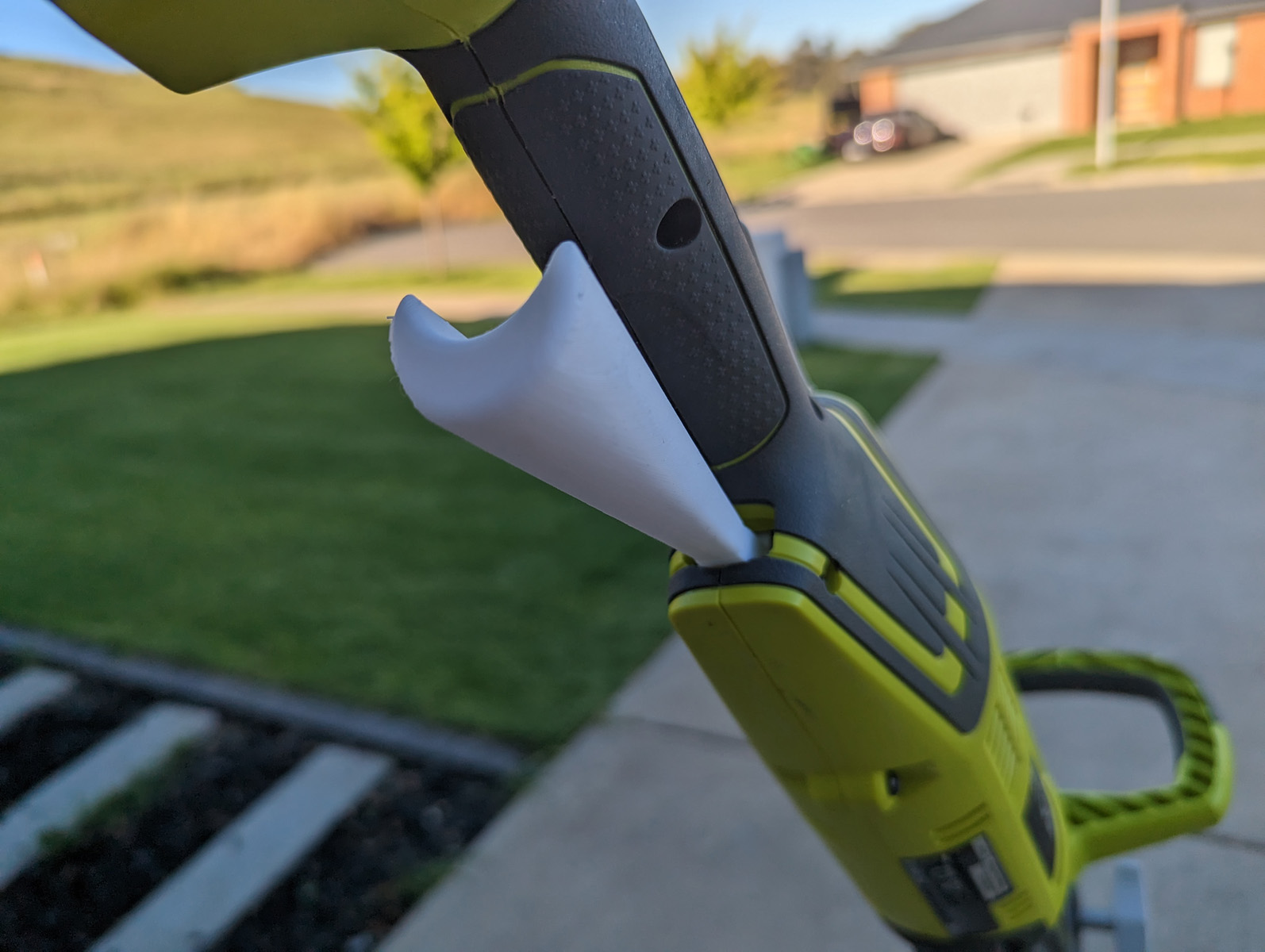 I just 3D printed a broken Ryobi throttle for our whipper snipper and ...