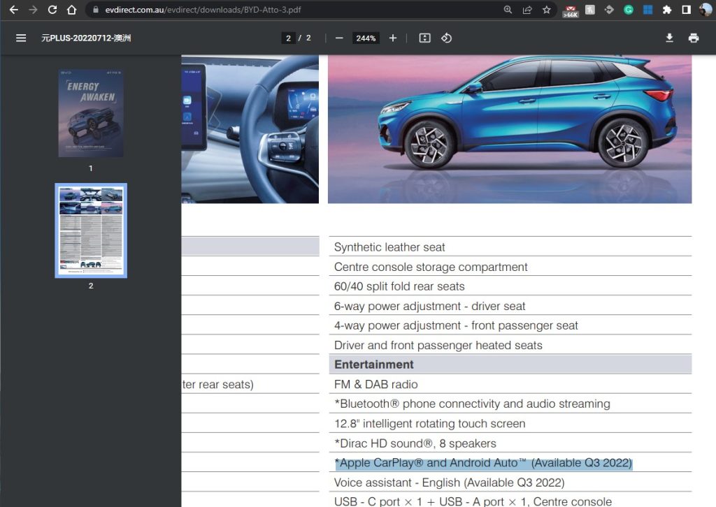BYD promised Android Auto by end of 2022, but customers are still ...