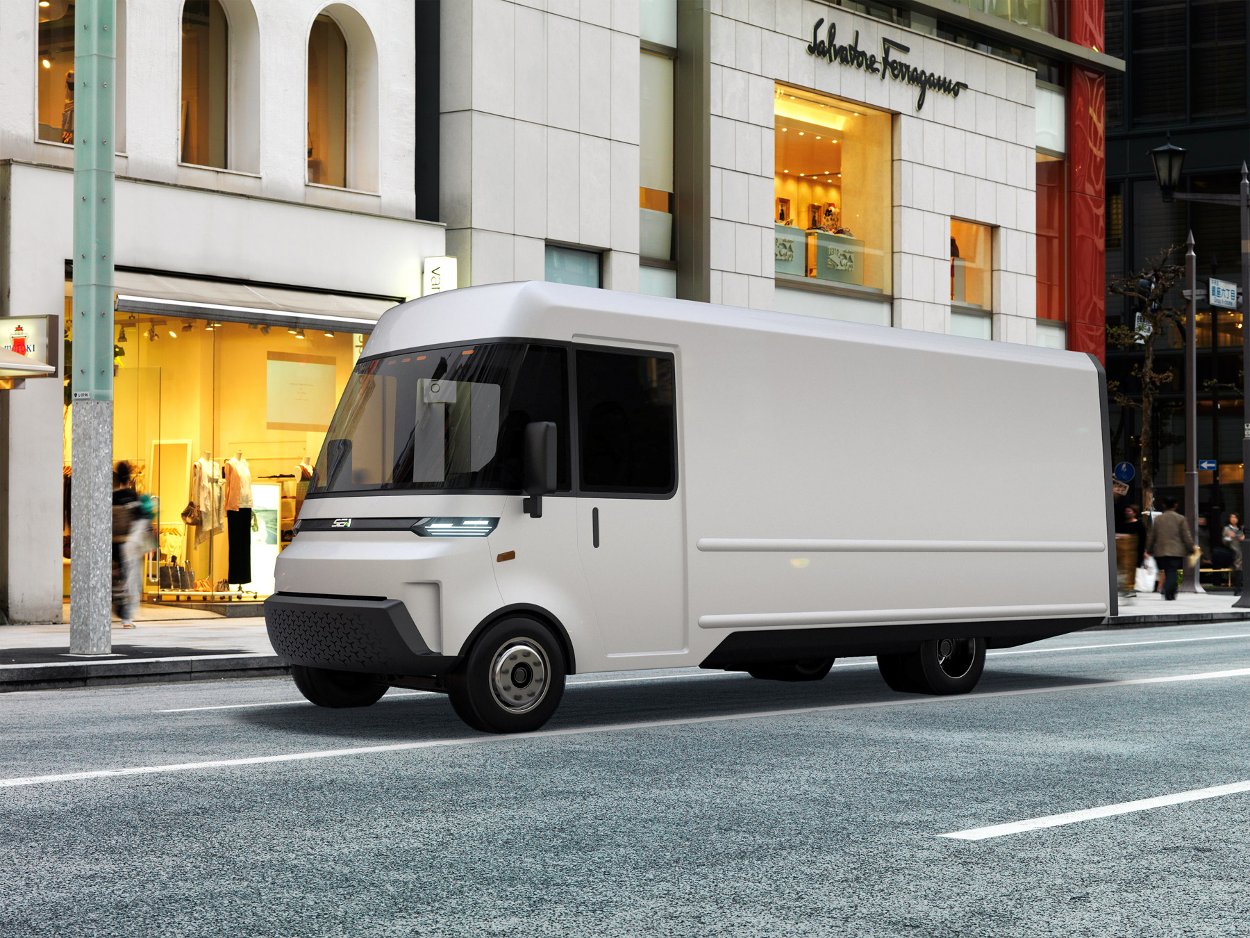 SEA Electric delivers SV6 EV step van prototype at Work Truck Week 2023 ...