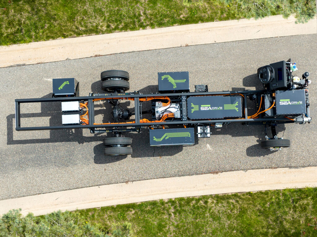 SEA Electric delivers SV6 EV step van prototype at Work Truck Week 2023 ...